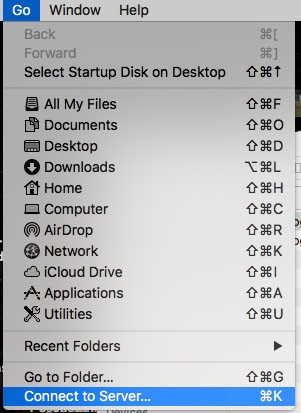 Map a server folder to a Mac - Yale Architecture